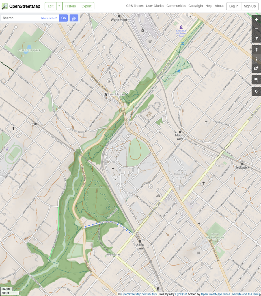 Cresheim Trail Map